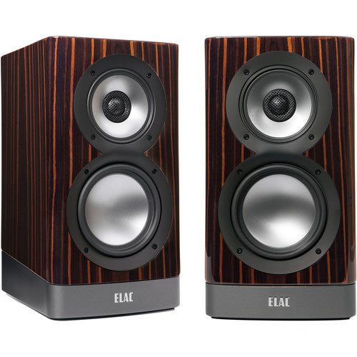 Elac Navis ARB-51 3-Way Powered Bookshelf Speaker (Gloss Ebony Emara ...